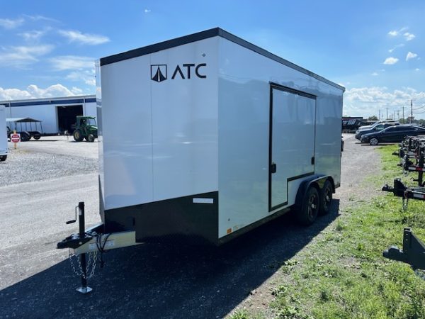 ATC 7.5 x 16 Aluminum Enclosed Cargo Trailer - Escape Door