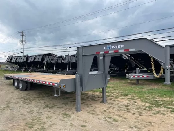 BWise 8 x 30 Gooseneck Deckover Equipment Trailer