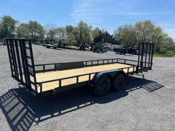Carry-On 7 x 20 Landscape Utility Trailer - Side Ramp Gate
