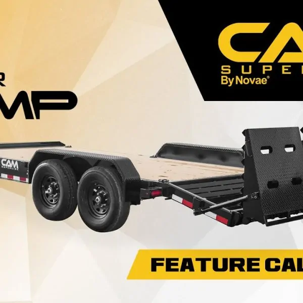 CAM Superline 7 x 20 Equipment Trailer - Super Ramps