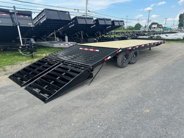CAM Superline 8 x 25 Deckover Equipment Trailer - Super Ramps