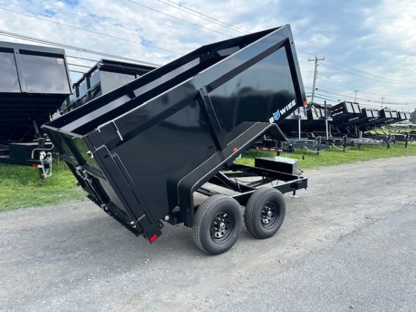 BWise 6 x 10 High Side Dump Trailer - Slide Out Ramps