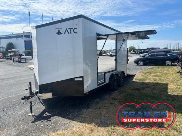 ATC 7.5 x 14 Aluminum Enclosed Cargo Trailer - Black Trim