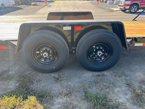 BWise 7 x 22 Heavy Duty Equipment Trailer - Ladder Ramps