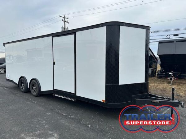 Covered Wagon 8.5 x 24 Enclosed Car Trailer - Spoiler