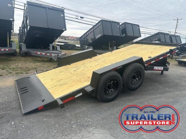Premier 7 x 18 Equipment Trailer - Power Tilt