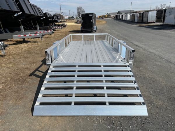 Sport Haven 5×8 Aluminum Utility Trailer - Bi-Fold Ramp Gate