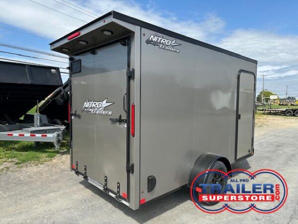 Nitro 6x12 Enclosed Cargo Trailer- Spoiler