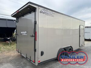 Nitro 8.5 x 18 Enclosed Aluminum Car Trailer - V Nose