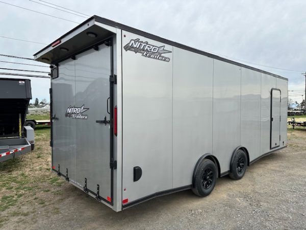 Nitro 8.5 x 24 Enclosed Aluminum Car Trailer- Escape Door