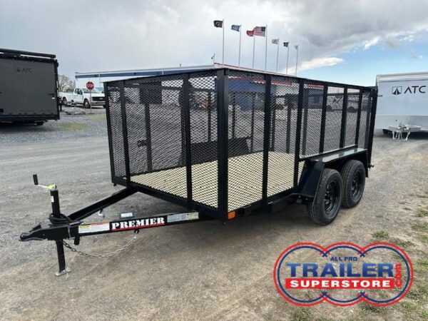 Premier 6.4 x 12 Landscape Utility Trailer - 48" Mesh Sides