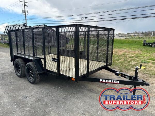 Premier 6.4 x 12 Landscape Utility Trailer - 48" Mesh Sides