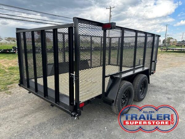 Premier 6.4 x 12 Landscape Utility Trailer - 48" Mesh Sides