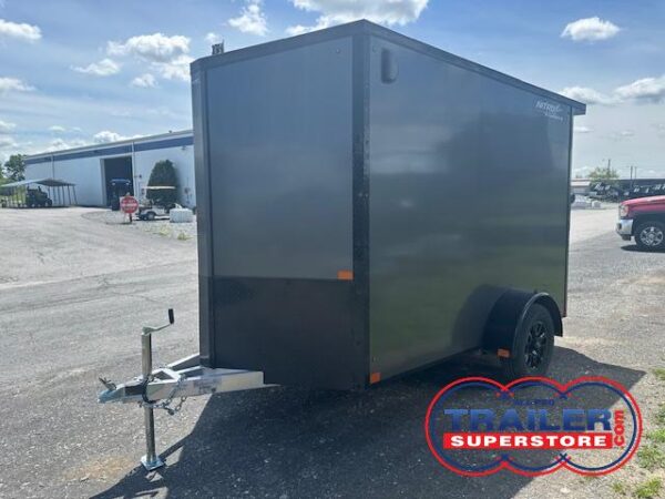 Nitro 6x10 Enclosed Cargo Trailer- Black Trim