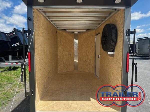 Nitro 6x10 Enclosed Cargo Trailer- Black Trim