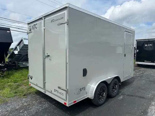 ATC 7.5 x 14 Aluminum Enclosed Cargo Trailer - Barn Doors