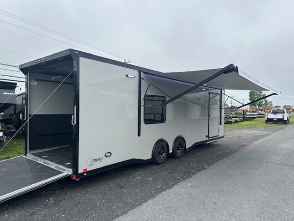 ATC 8.5 x 28 Aluminum Enclosed Car Trailer - Awning & AC