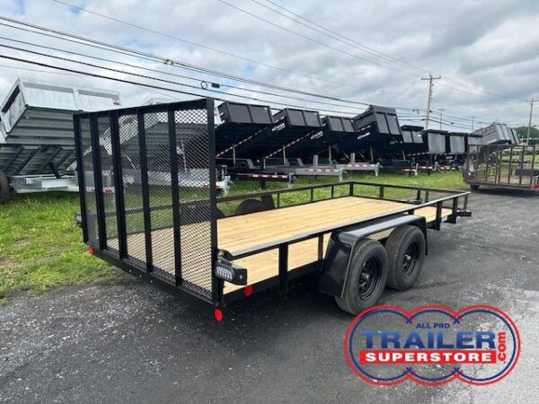 Carmate 6.5 x 16 Landscape Utility Trailer - Rear Ramp Gate