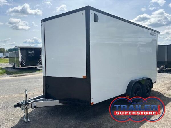 Nitro 7.5x14 V-Nose Enclosed Cargo Trailer- Black Trim