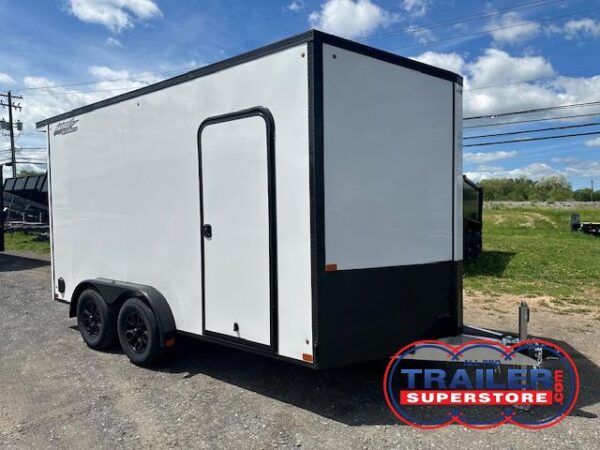 Nitro 7.5x14 V-Nose Enclosed Cargo Trailer- Black Trim