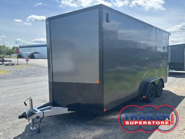 Nitro 7.5x16 V-Nose Enclosed Cargo Trailer- Black Trim