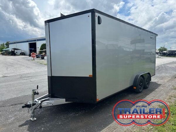 Nitro 7.5x18 V-Nose Enclosed Cargo Trailer- Black Trim