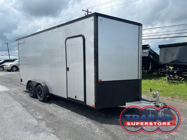 Nitro 7.5x18 V-Nose Enclosed Cargo Trailer- Black Trim