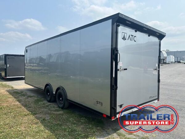 ATC 8.5 x 24 Aluminum Enclosed Car Trailer - Black Trim
