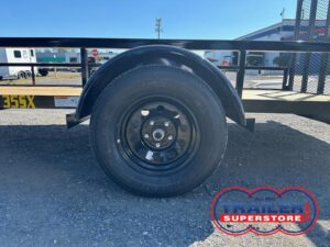 Big Tex 7 x 14 Landscape Utility Trailer - Rear Ramp Gate