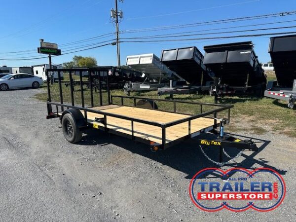 Big Tex 7 x 14 Landscape Utility Trailer - Rear Ramp Gate
