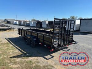 Big Tex 7 x 18 Landscape Utility Trailer - Split Landscape Gate