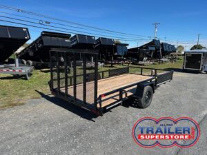 Cam Superline 7 x 14 Landscape Utility Trailer - Side ATV Ramps