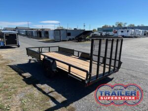 Cam Superline 7 x 14 Landscape Utility Trailer - Side ATV Ramps