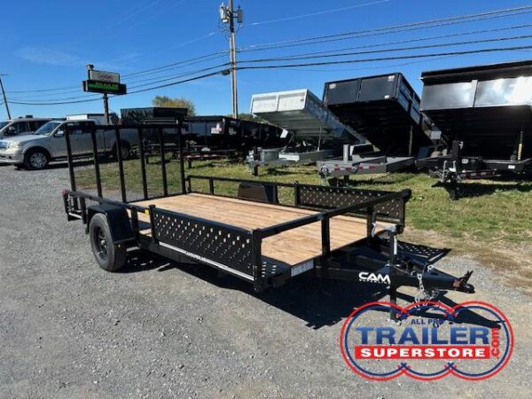 Cam Superline 7 x 14 Landscape Utility Trailer - Side ATV Ramps
