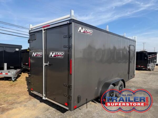 Nitro 7 x 18 Aluminum Enclosed Cargo Trailer- Contractor Package