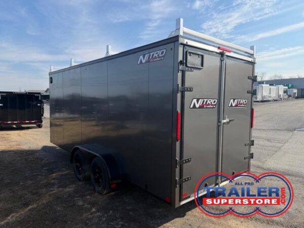 Nitro 7 x 18 Aluminum Enclosed Cargo Trailer- Contractor Package
