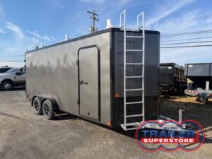 Nitro 7 x 18 Aluminum Enclosed Cargo Trailer- Contractor Package