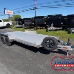 Timpte 7×18 Aluminum Open Car Hauler - Slide Out Ramps