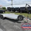 Timpte 7×18 Aluminum Open Car Hauler - Slide Out Ramps